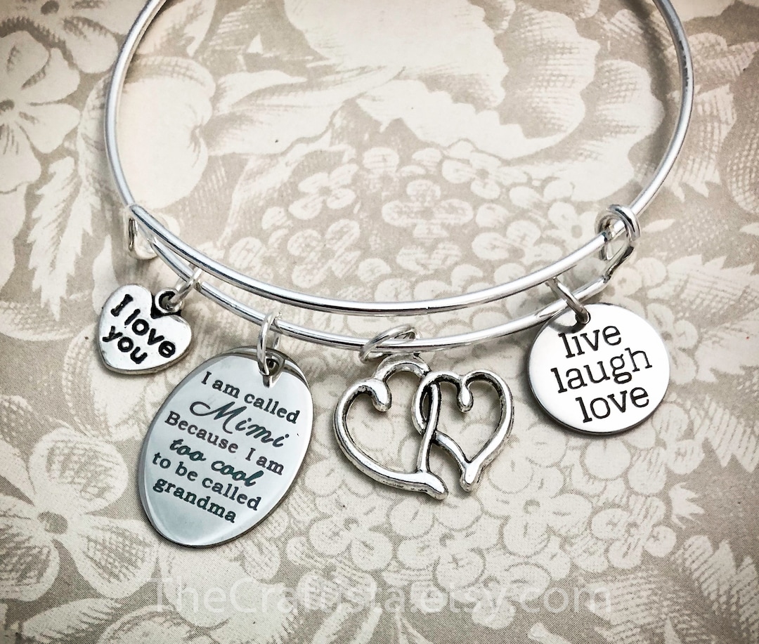 Mimi Bangle, Mimi Bracelet, Mimi Charm, Mimi Gift, Mimi Jewelry, Gifts ...