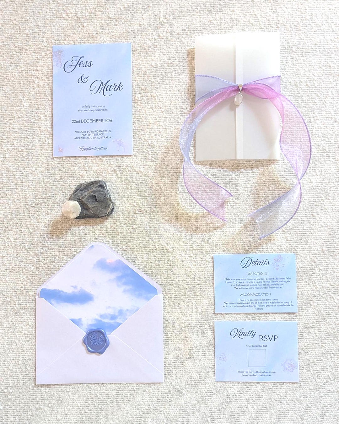 Opalescence DIY Wedding Invitation Suite + Build Guide | Editable ...