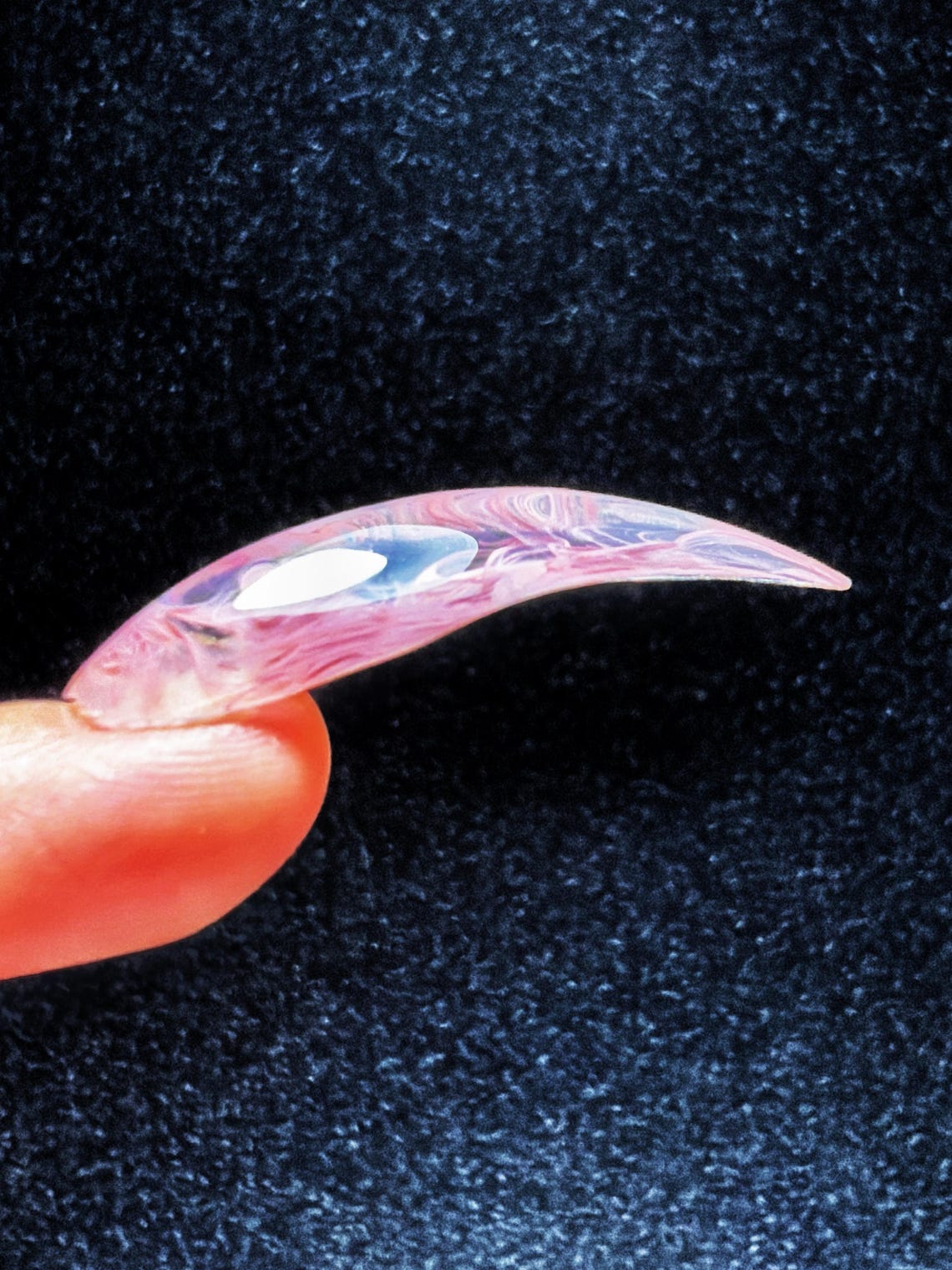 Pink Marble Dragon Claw Stiletto Nails, Gothic Beast Statement Acrylic ...