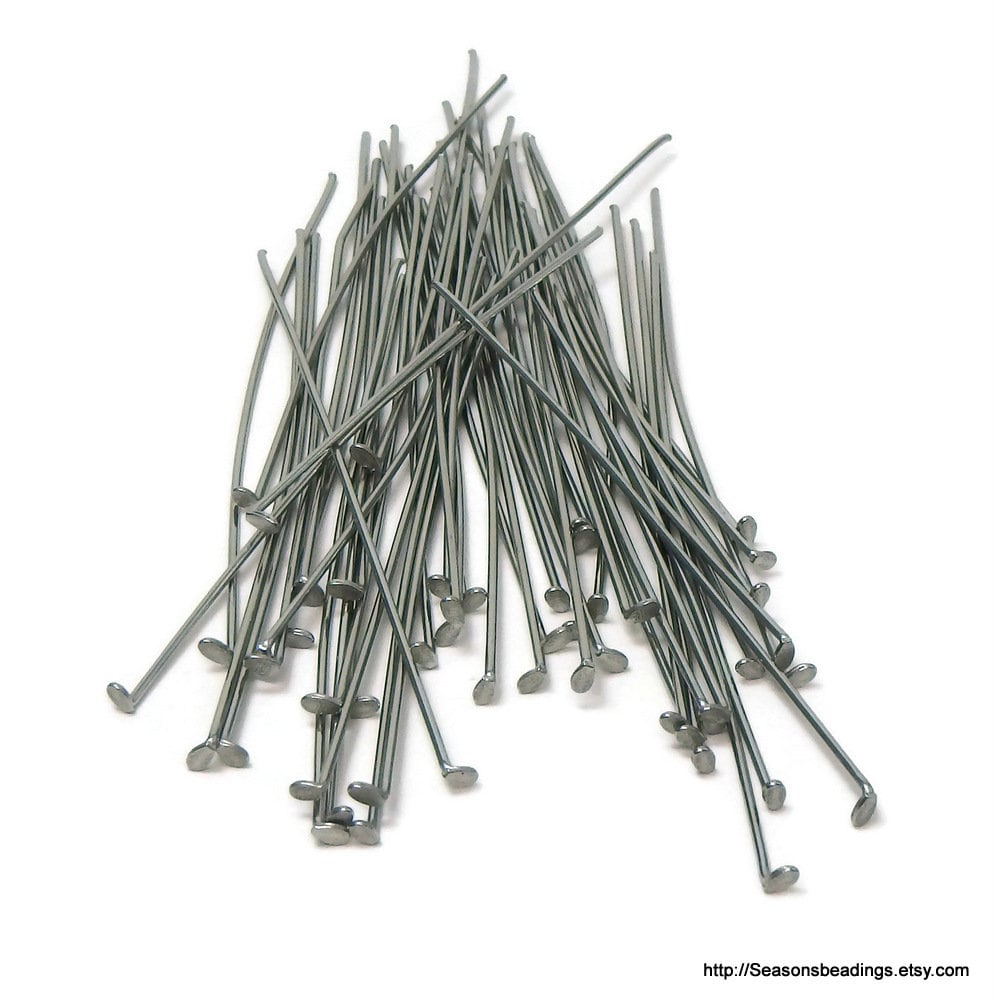 50 Stainless Steel 50mm Head Pins 5cm Steel Head Pins 2 Inch | Etsy