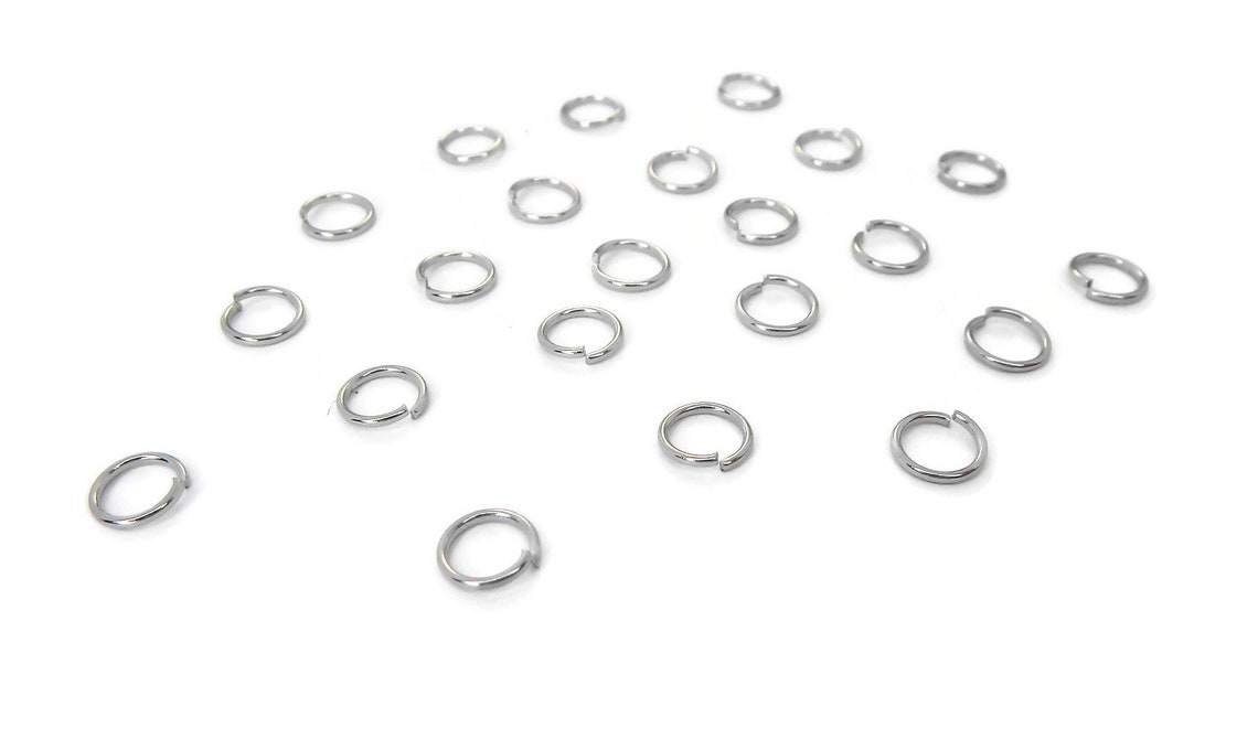 100 Stainless Steel 5mm Open Jump Rings Unsoldered Rings - Etsy