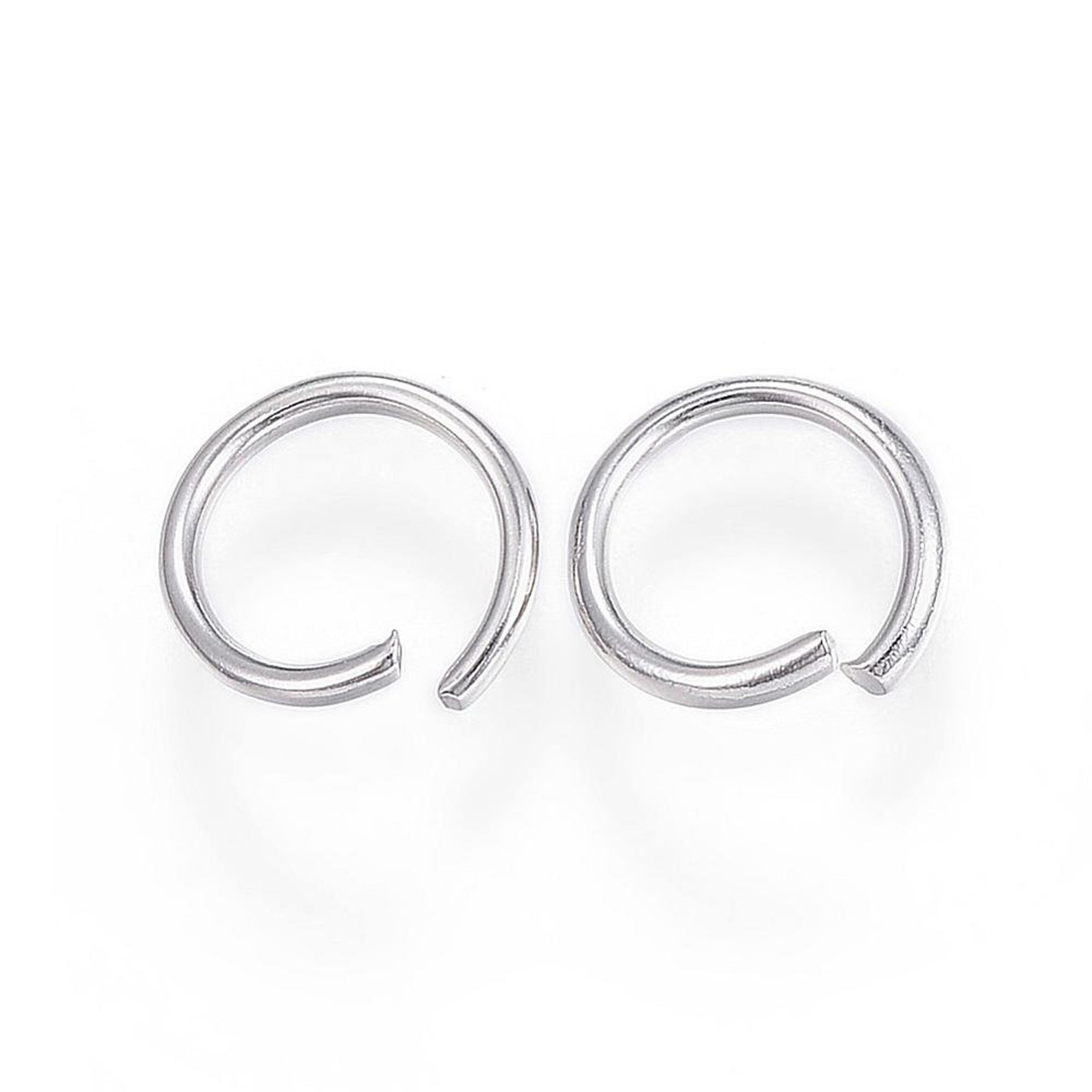 100 Stainless Steel 8mm Open Jump Rings 18 Gauge Unsoldered | Etsy