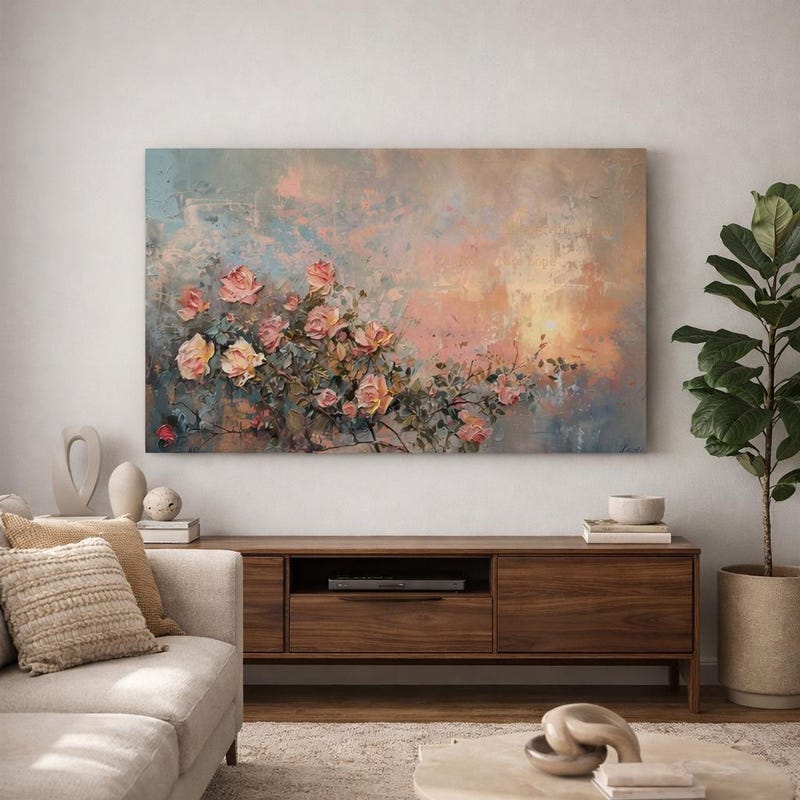 Tv Dust Cover Floral - Etsy