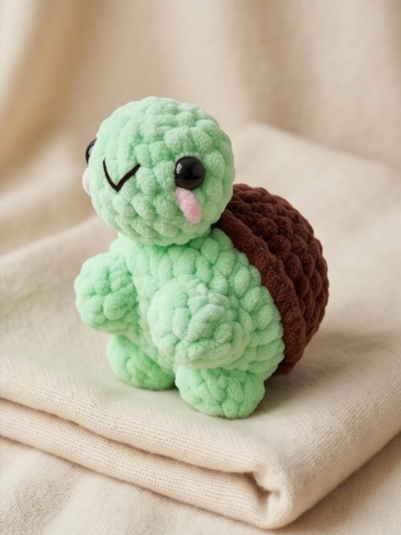 Realistic Sea Turtle Crochet Pattern Amigurumi Tortoise Pdf Ocean