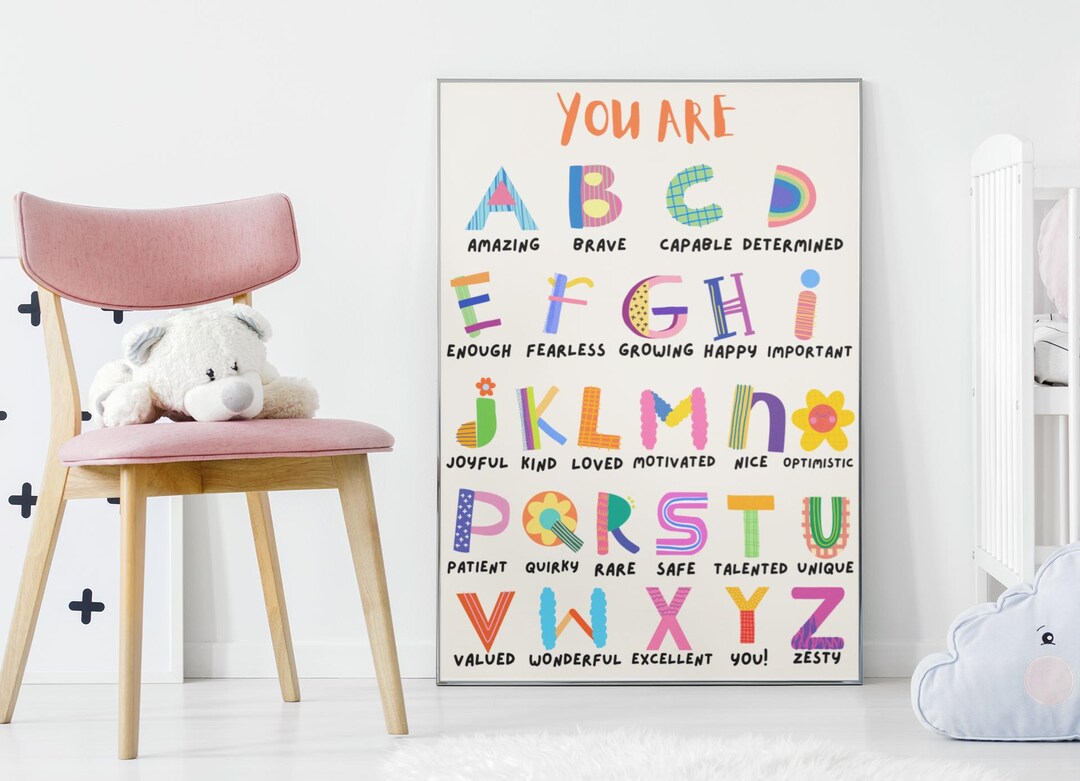 Alphabet Printable Wall Art | INSTANT DOWNLOAD | Children's Room and ...