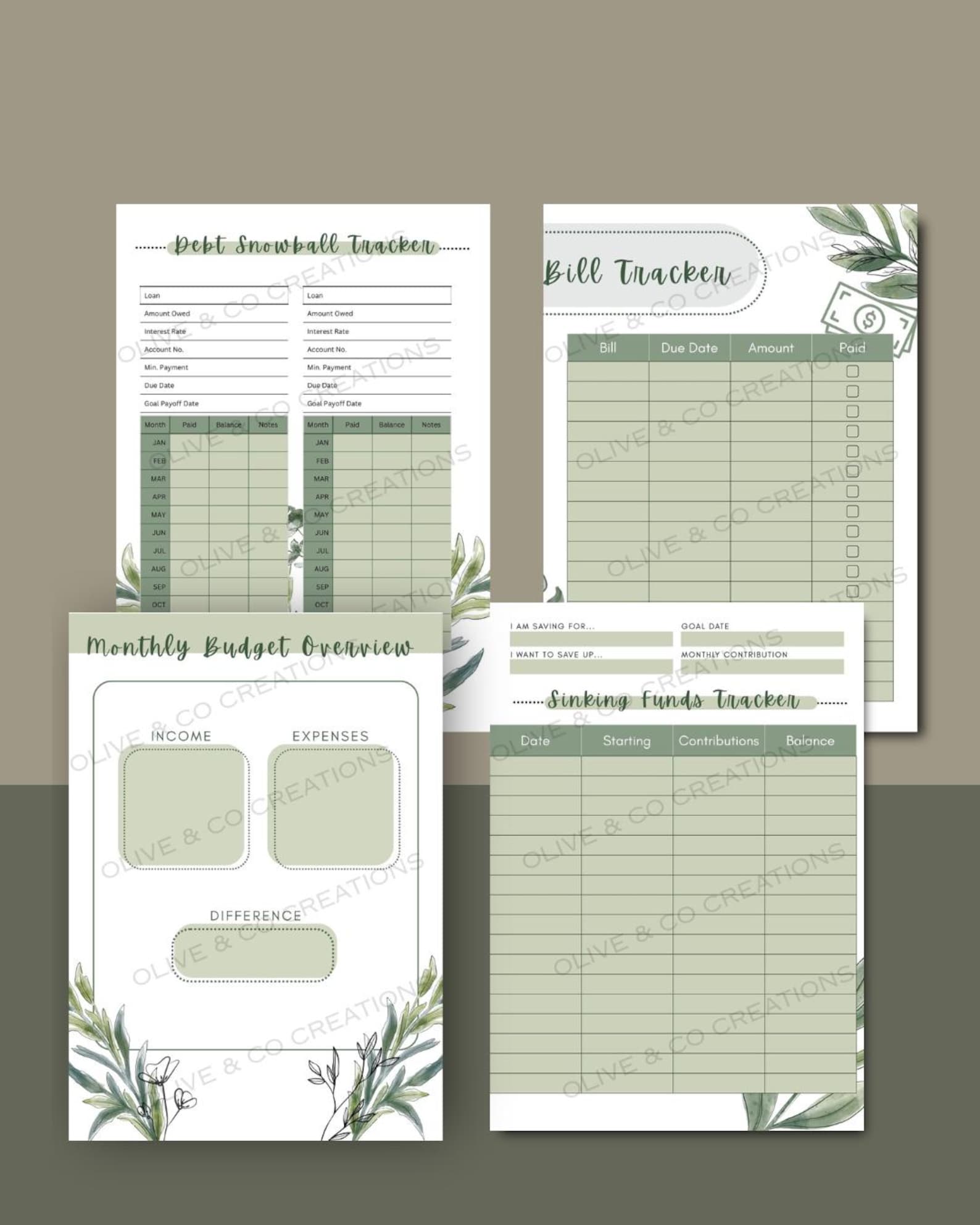ADHD Budget Planner for Moms | Printable Finance Tracker (digital ...