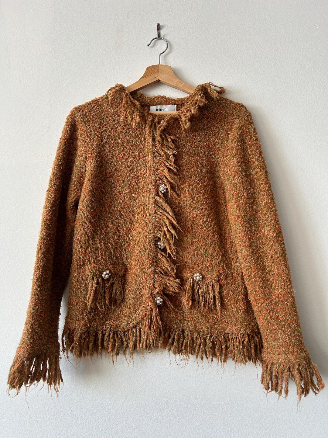 Kikit Maurice Sasson Fringe Sweater - Etsy