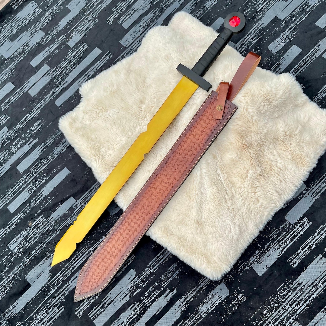 Finn's Scarlet Sword Replica | Gold Adventure Time Fantasy Cosplay ...