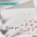 Thank You Card PRINTABLE | Digital Thank You Card for Wedding Baby ...