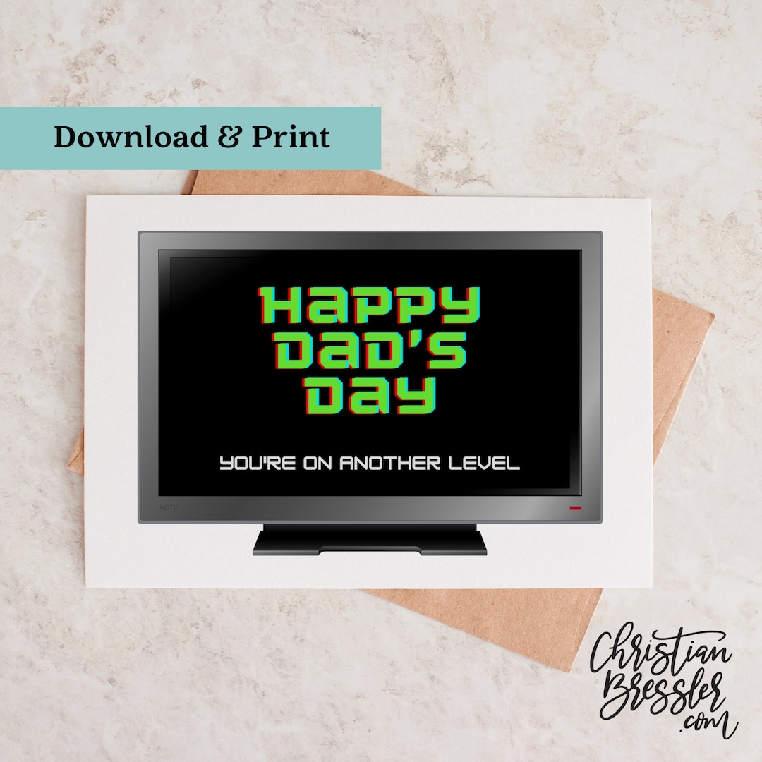 Father's Day Card PRINTABLE | Digital Card for Dad Instant Download - Etsy