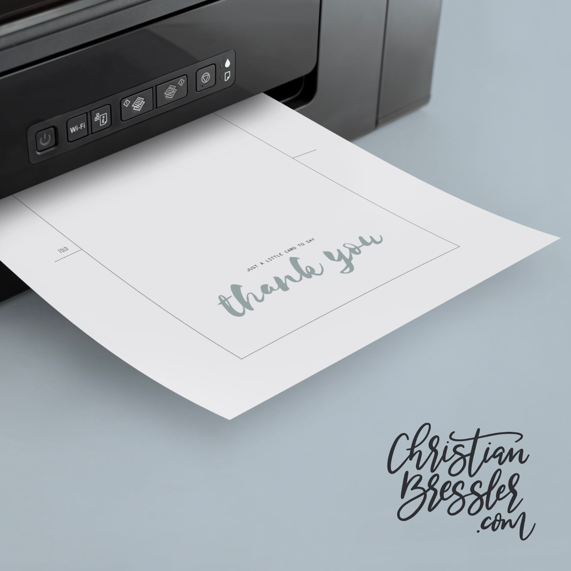 Just a Little Thank You Card PRINTABLE | Digital Card Instant Download ...