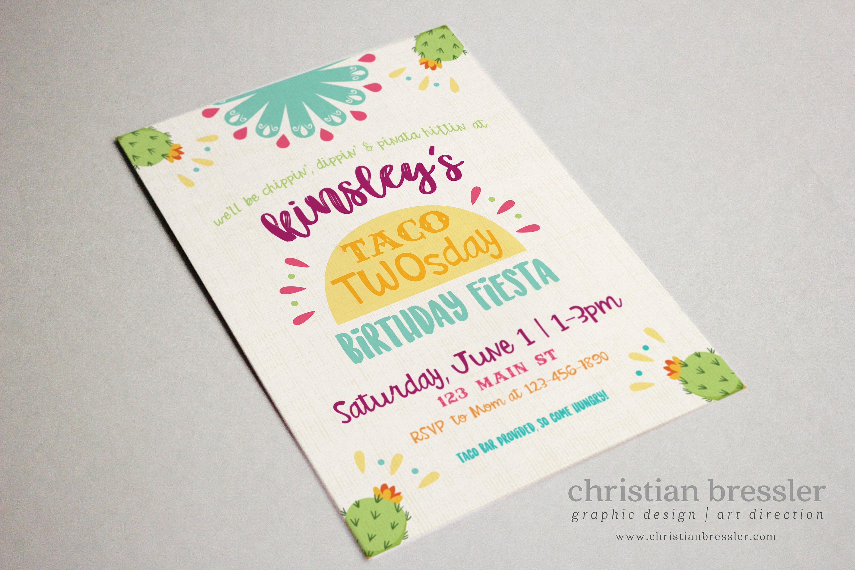 Personalized PRINTABLE Taco Tuesday Birthday Invitation - Etsy