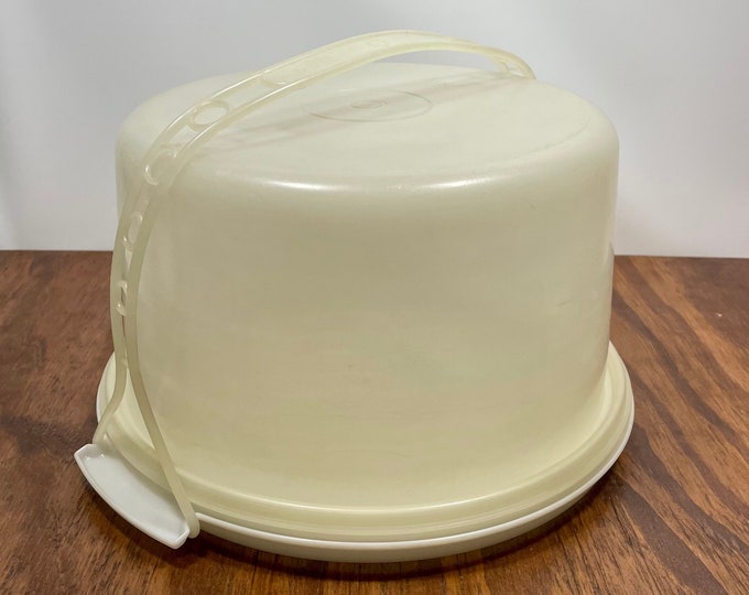 Tupperware Cake Carrier With Handle, 9.5" Round Cake Taker 683 684 ...