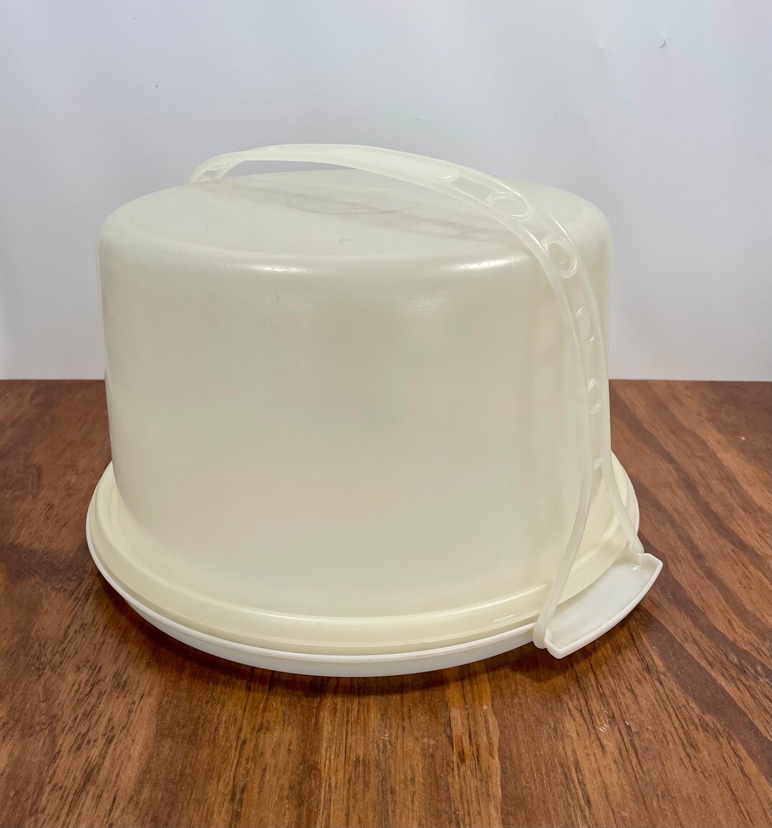 Tupperware Cake Carrier With Handle 9.5 Round Cake Taker 683 684 ...