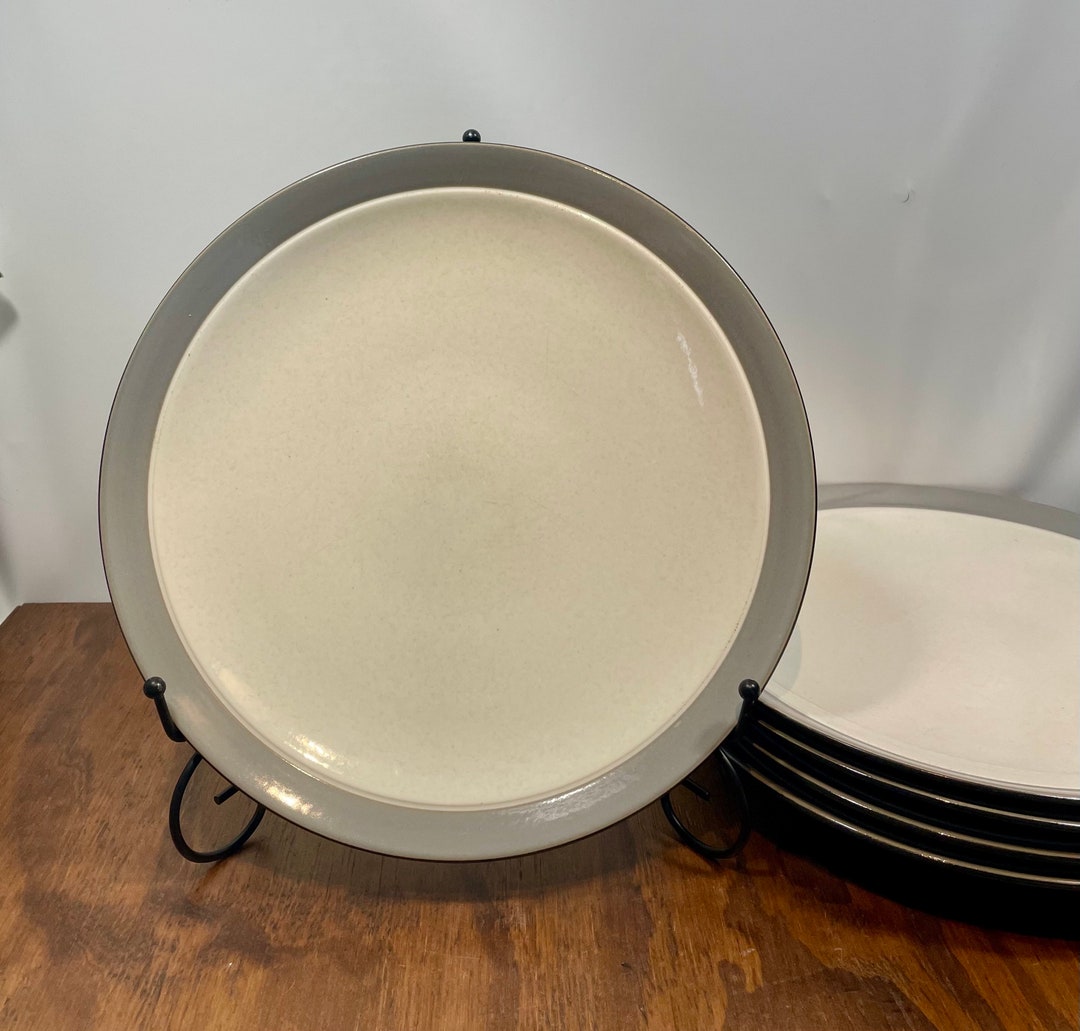 Noritake Kona Slate Dinner Plates – Set of 5 – Stoneware – 11" – Gray ...
