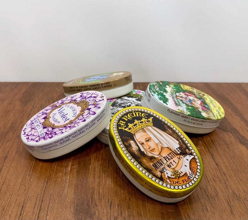 Flavigny Abbey Pastilles Tin – Vintage French Candy Tin – Choose Flavor ...
