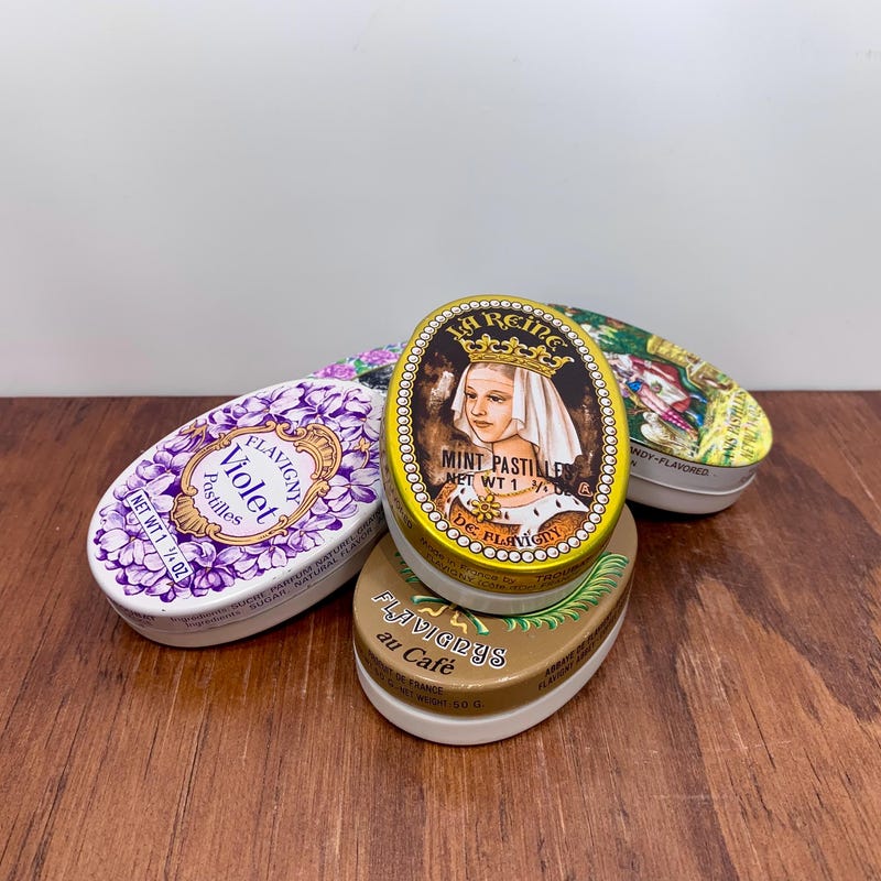 Vintage French Candy Tins - Etsy