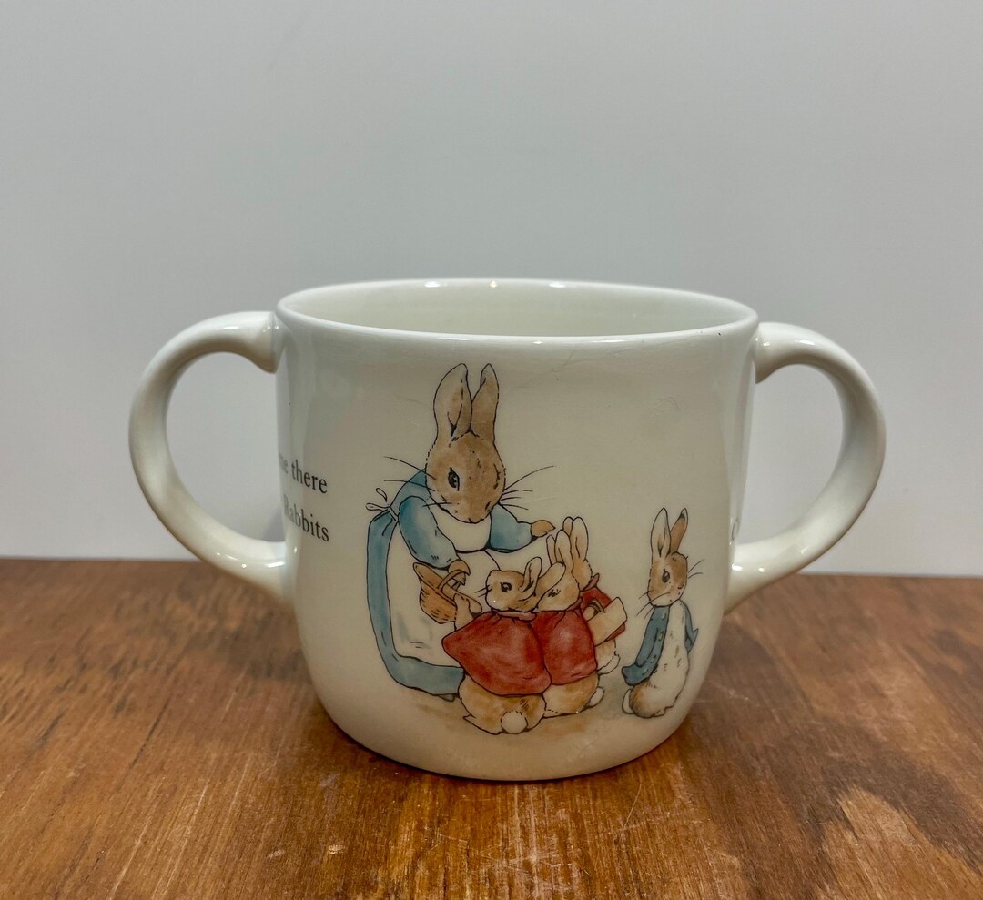 Wedgwood Peter Rabbit 2 Handled Cup Beatrix Potter Vintage 1990s Made ...