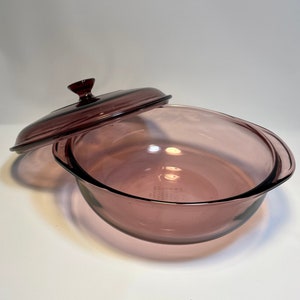 Pyrex Cranberry Covered Casserole 1.5 Liter With Glass Lid - Etsy