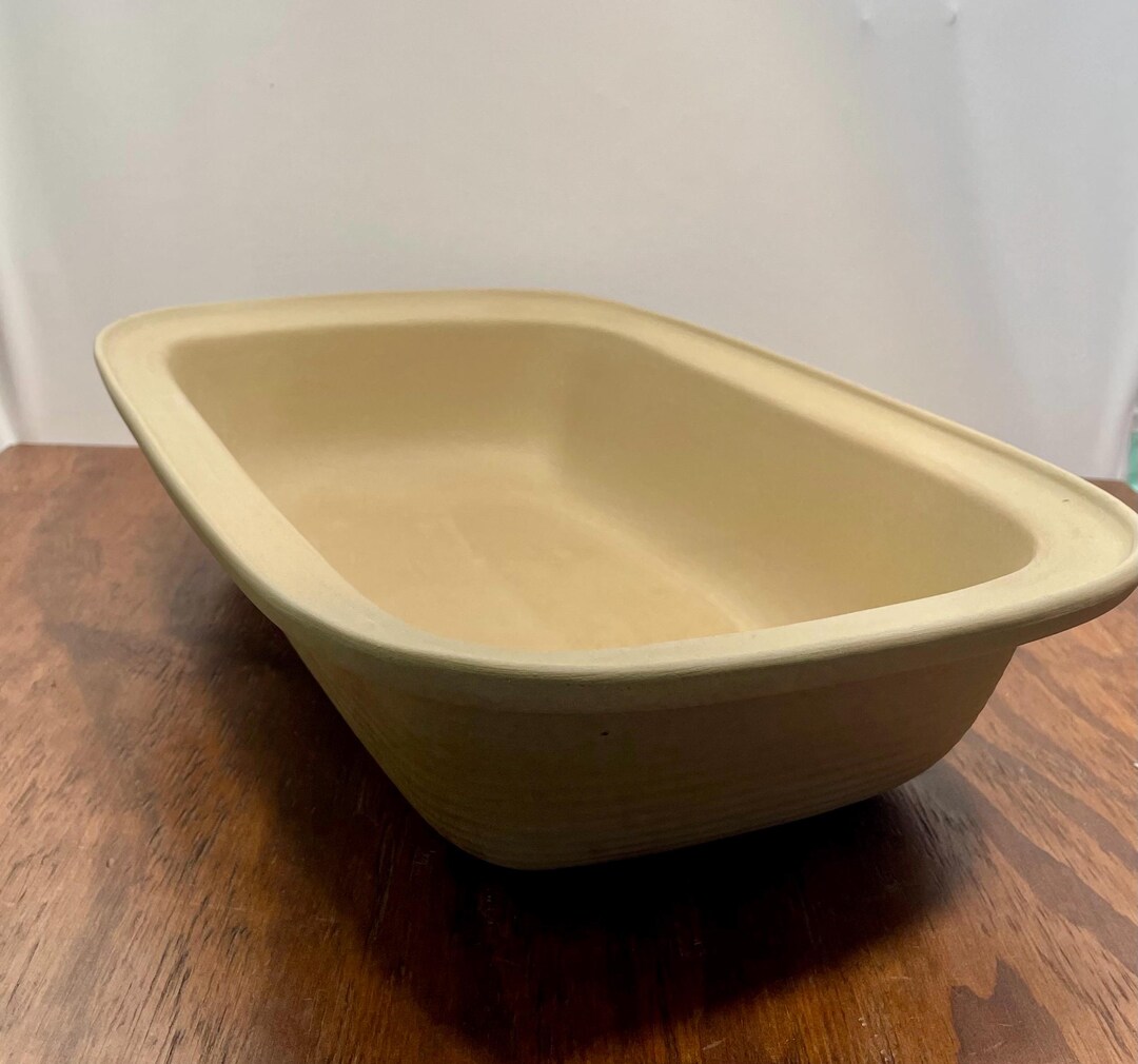 The Pampered Chef Roasting Pan 11 X 17 Family Heritage Stoneware ...