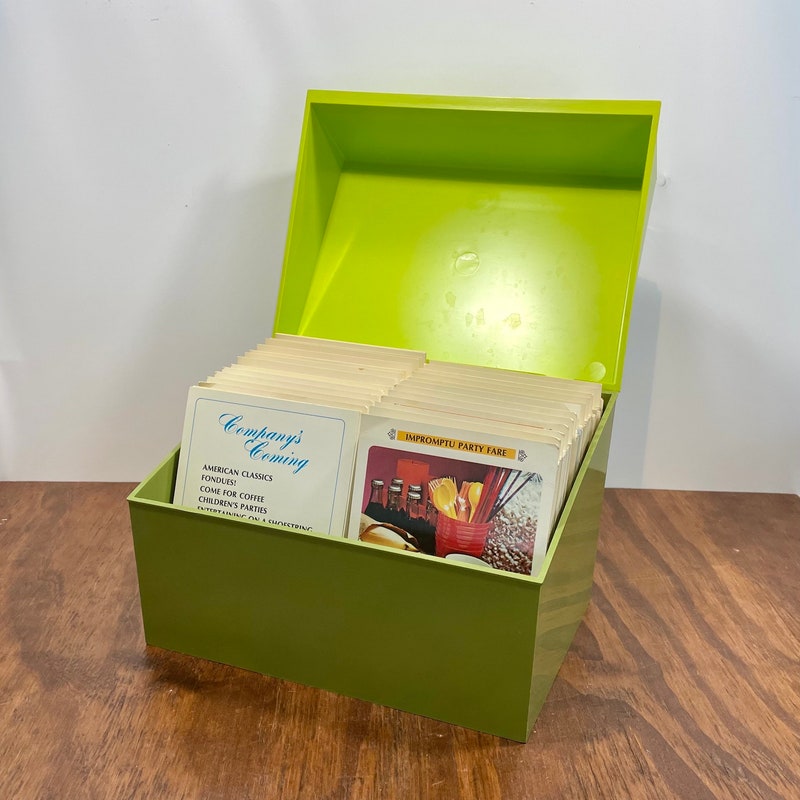 70s Recipe Box - Etsy
