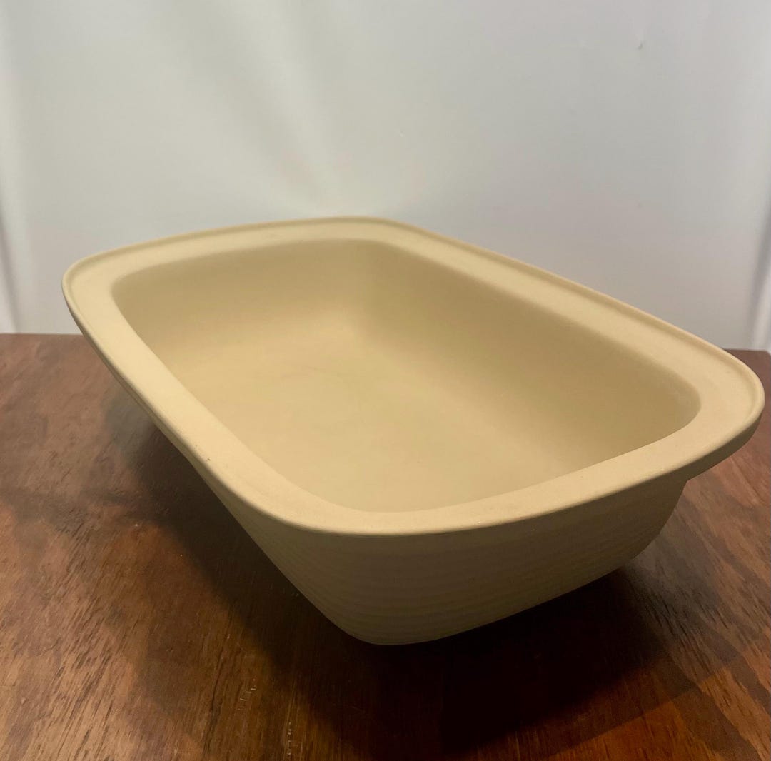 The Pampered Chef Roasting Pan 11 X 17 Family Heritage Stoneware ...