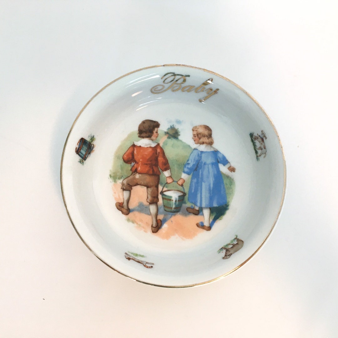 Jack and Jill Baby Dish Porridge Bowl German Porcelain Vintage ...