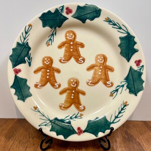 Hartstone Pottery Gingerbread Salad Plate 7 3/4 1990s Hand Painted ...