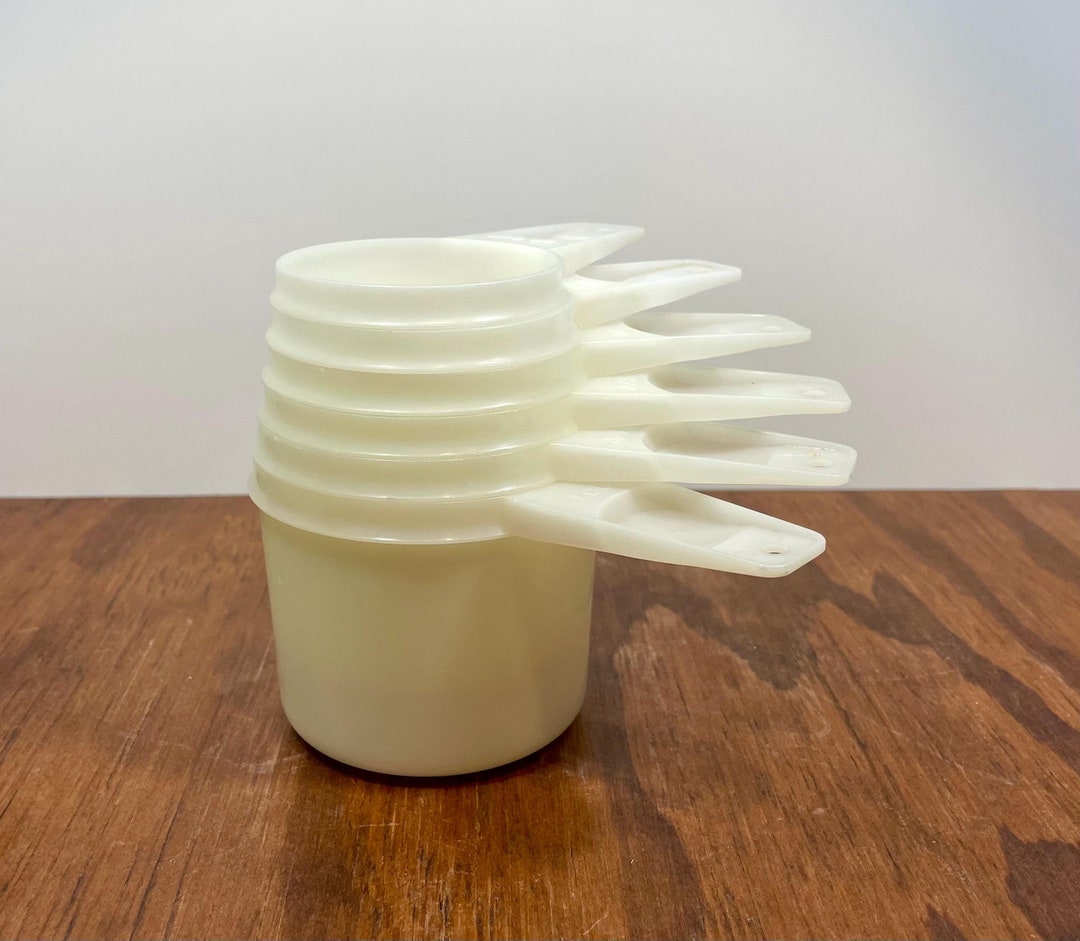 Tupperware Measuring Cups Clear Complete Set of 6 Stackable Plastic ...