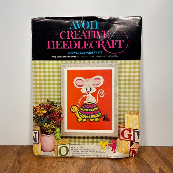 Crewel Embroidery Kits Vintage - Etsy