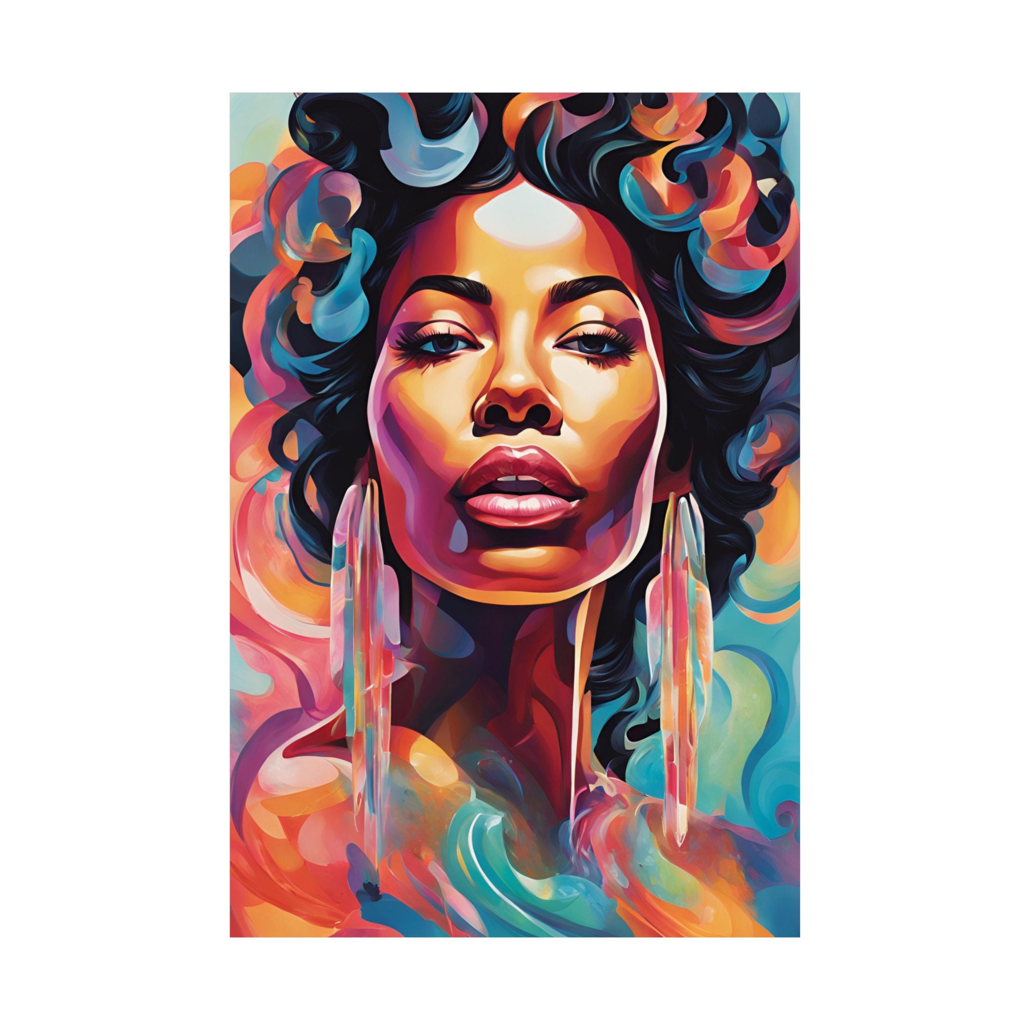 Feminist Art Jelly Art Print Strong Woman Poster Woman at Peace ...
