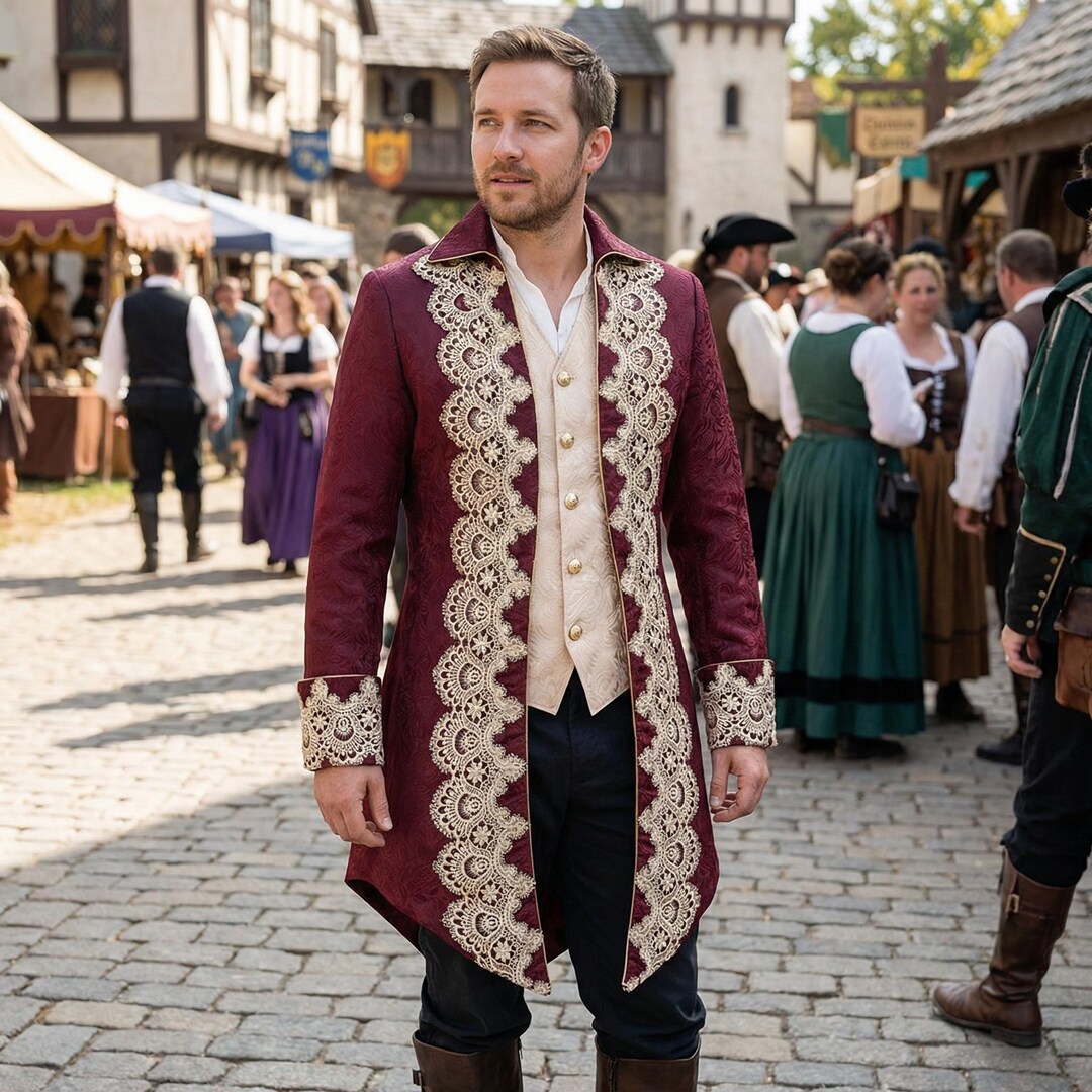 Steampunk Tailcoat Men | Victorian Coat Renaissance Costume | Gothic ...