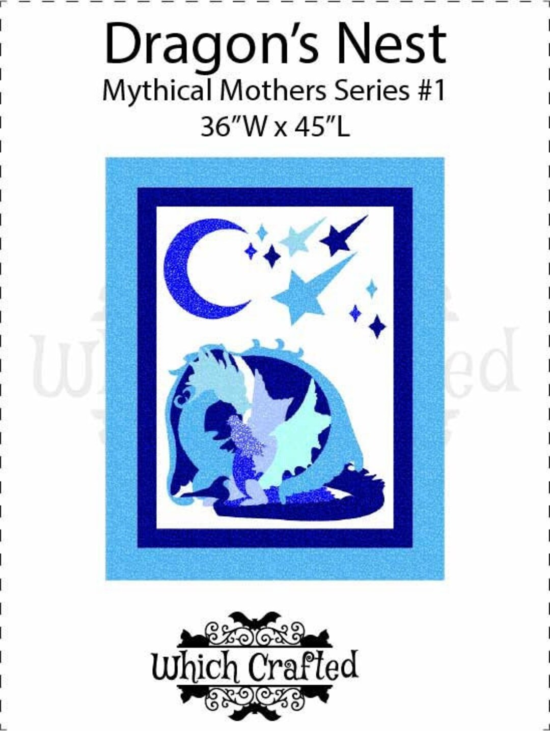Dragon's Nest Quilt Pattern - Mythical Mothers Series One Applique ...