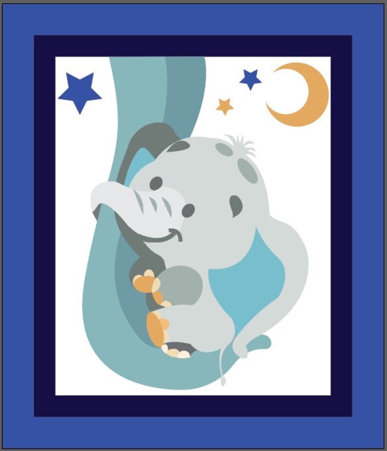 Baby Elephant Quilt Pattern Prototype - Etsy