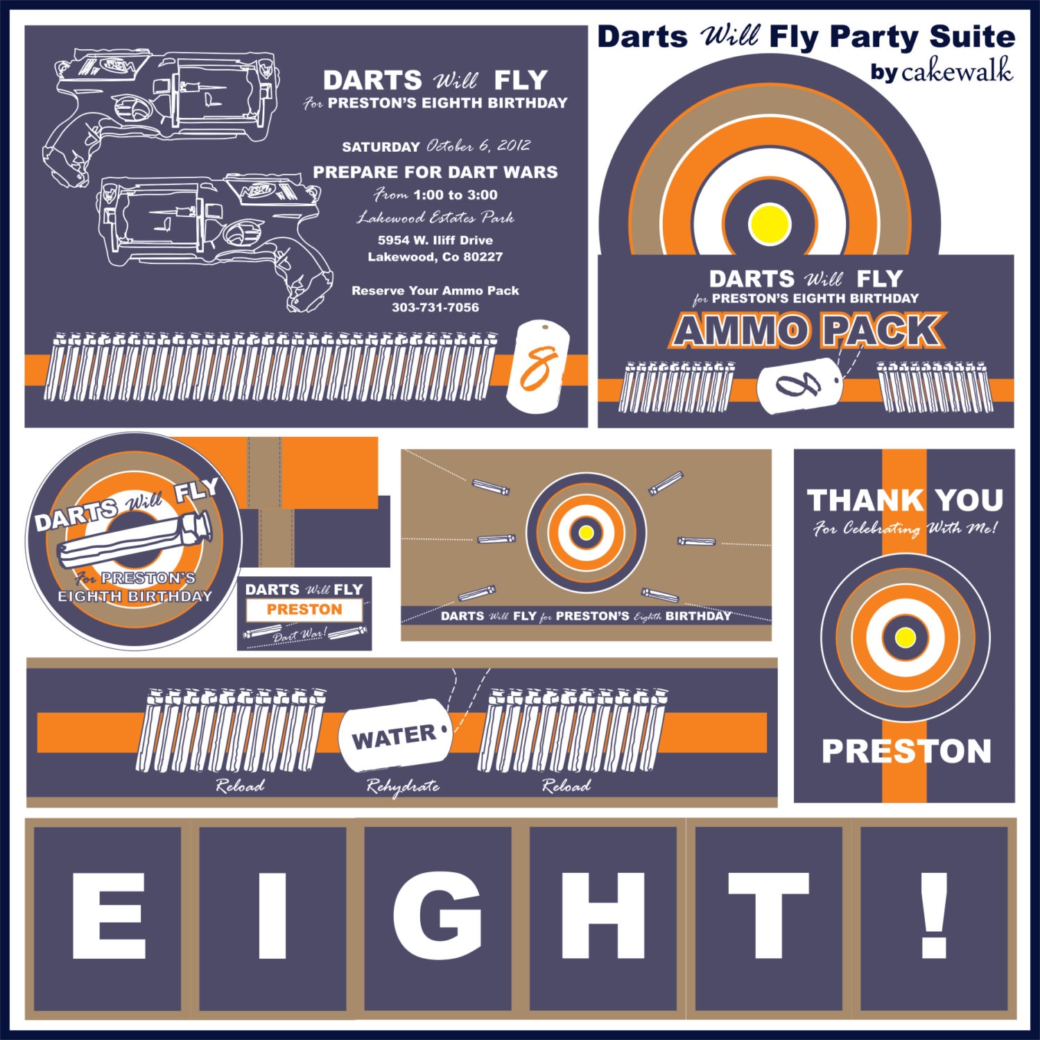 Dart Wars Party Suite - Etsy