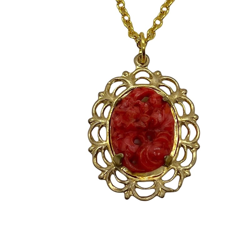 Cinnabar Pendant - Etsy