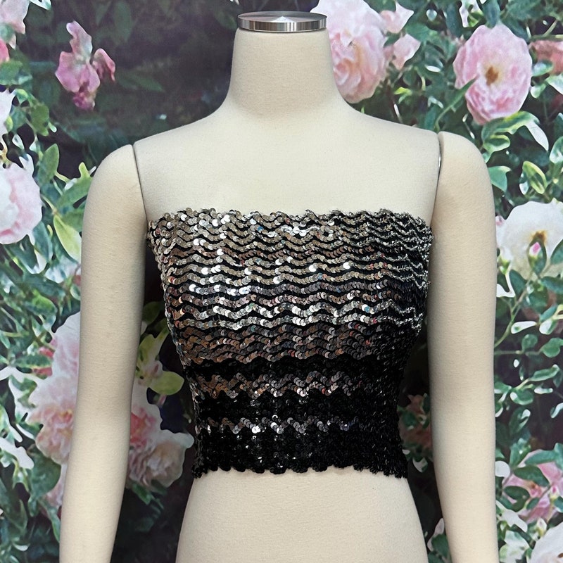 Sequin Tube Top - Etsy