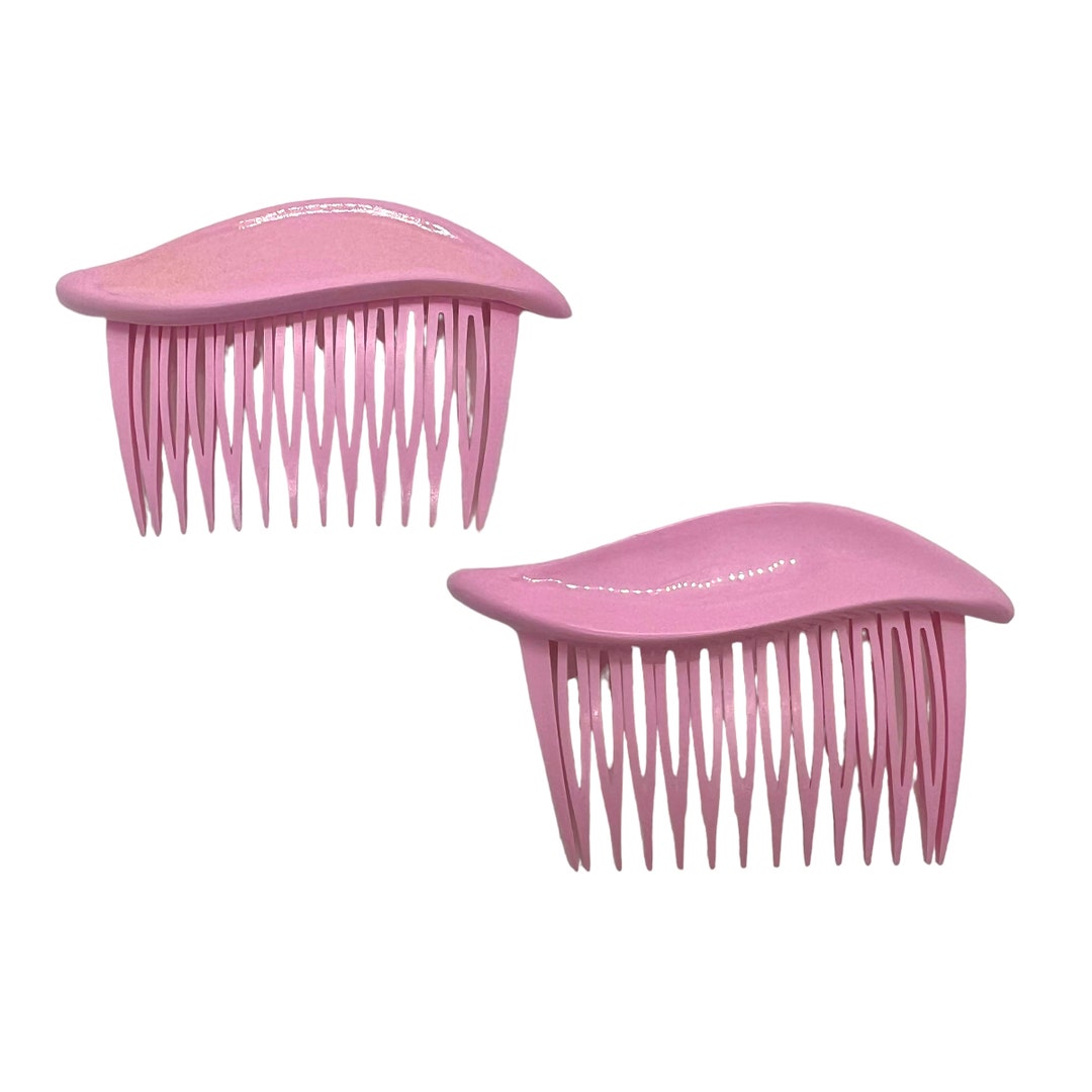 70s Goody Pink Fashion Hair Comb Pair Set of Two - Etsy