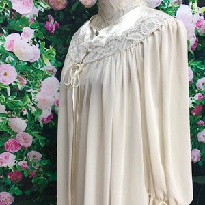 60s Claire Sandra Ivory Peignoir Lucie Ann Bridal Robe - Etsy