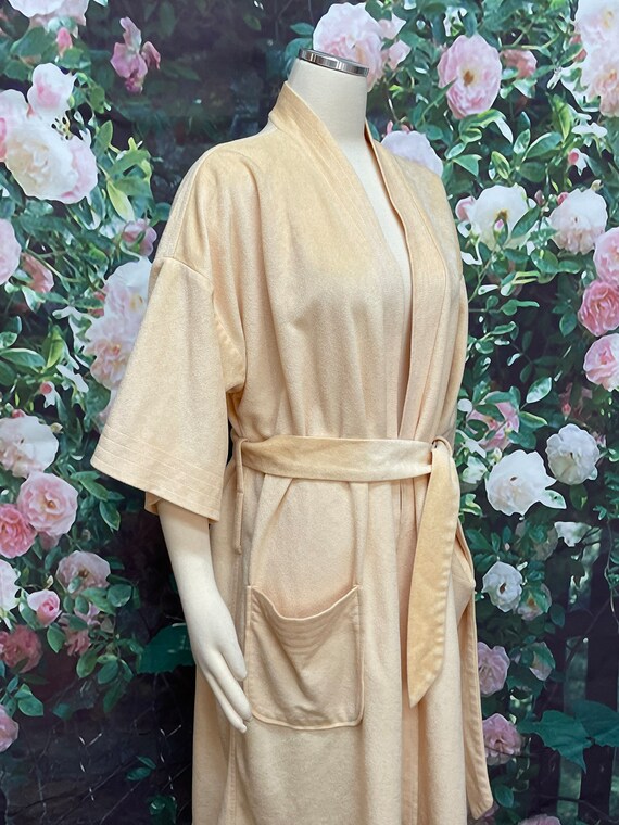60s Royalcama Tan Monogrammed Letter R Robe - Gem