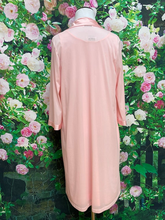 80s Vanity Fair Pink Nightgown Robe Set Small - Gem