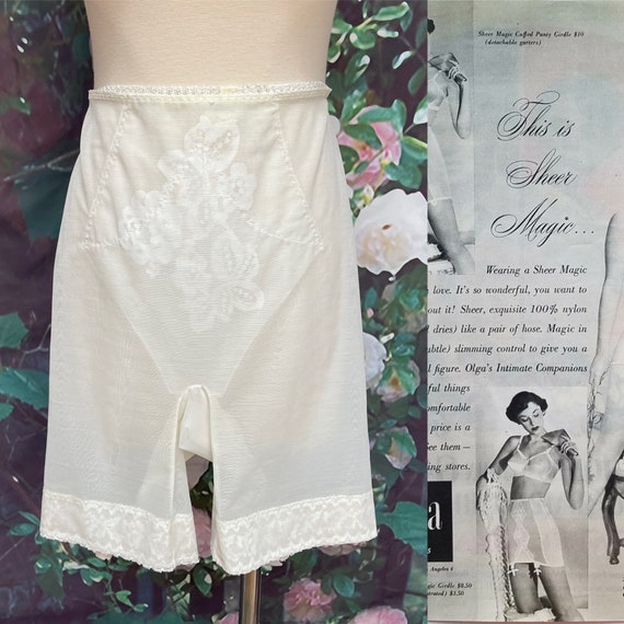 50s Olga Girdle Panty Sheer Magic Shapewear Lingerie - Gem