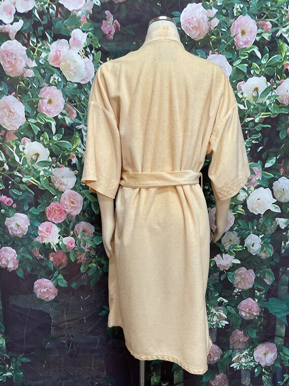 60s Royalcama Tan Monogrammed Letter R Robe - Gem