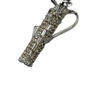 60s Rhinestone Gold Club Brooch Gift for Golfer - Etsy