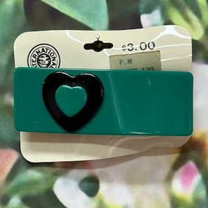 80s Vintage Plastic Barrette Hair Clips Surfboard Heart Bow Choice of ...