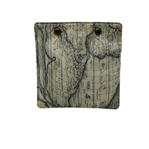 Vintage Brass Folding Mirror Vinyl Map Case 3.5 Inch - Etsy