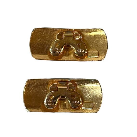 70s Musi Gold Glitter Shoe Clips Rectangle Buckle Dea… - Gem