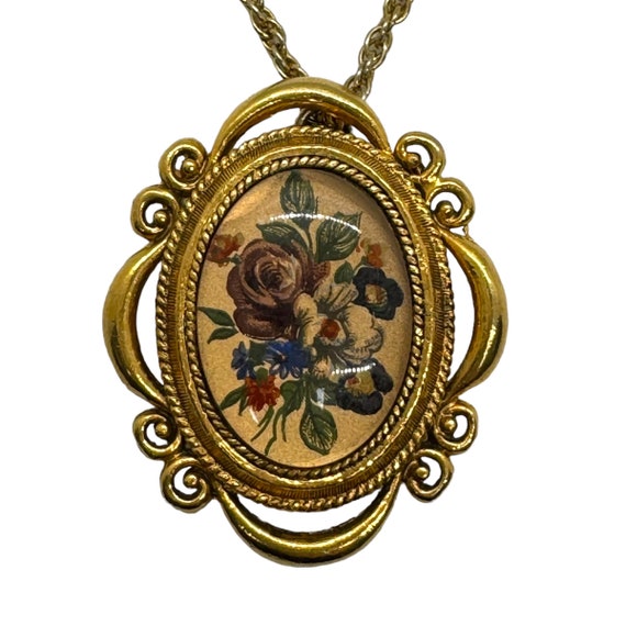 70s Corday Solid Perfume Locket Pendant Etsy