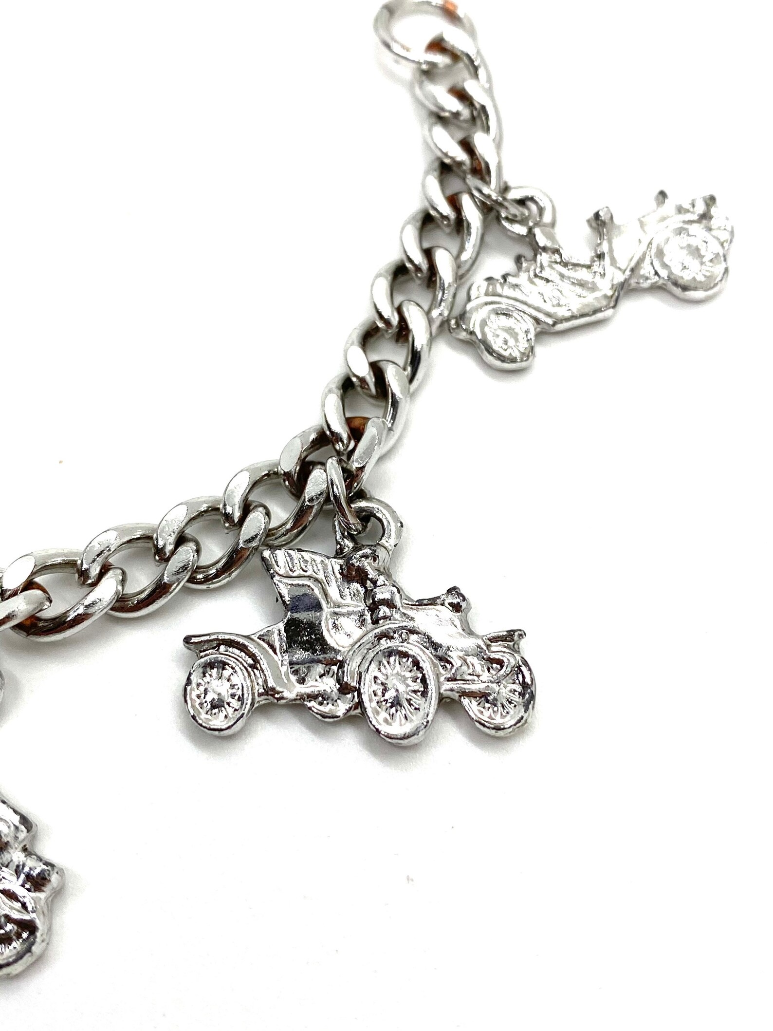 Vintage Auto Silver Car Charm Bracelet Ford Museum Deadstock - Etsy