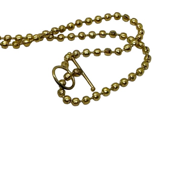 60s Brutalist Brass Leaf Necklace and Earrings - Gem